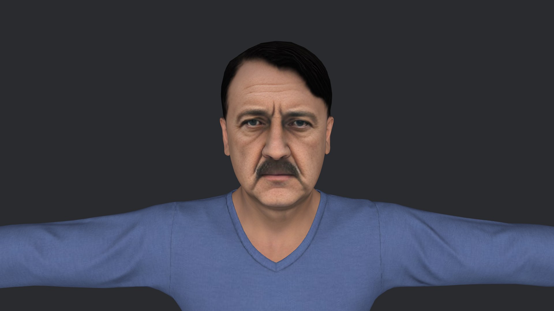 Adolf Hitler Hyper Realistic Full Body Fully Rigged 3D Character 3D ...