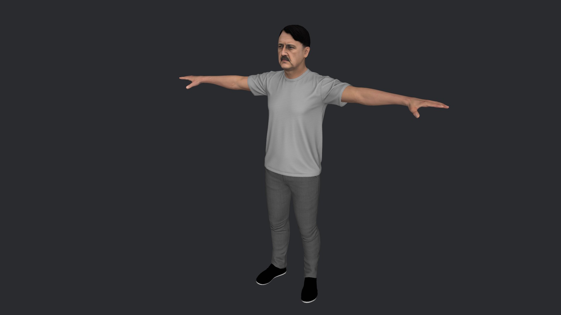 Adolf Hitler Hyper Realistic Full Body Fully Rigged 3D Character 3D ...