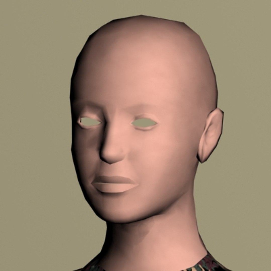 3d human female model