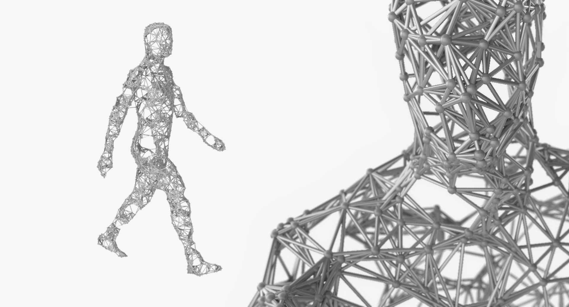 Human Pose Abstract Walking Model - TurboSquid 1301884