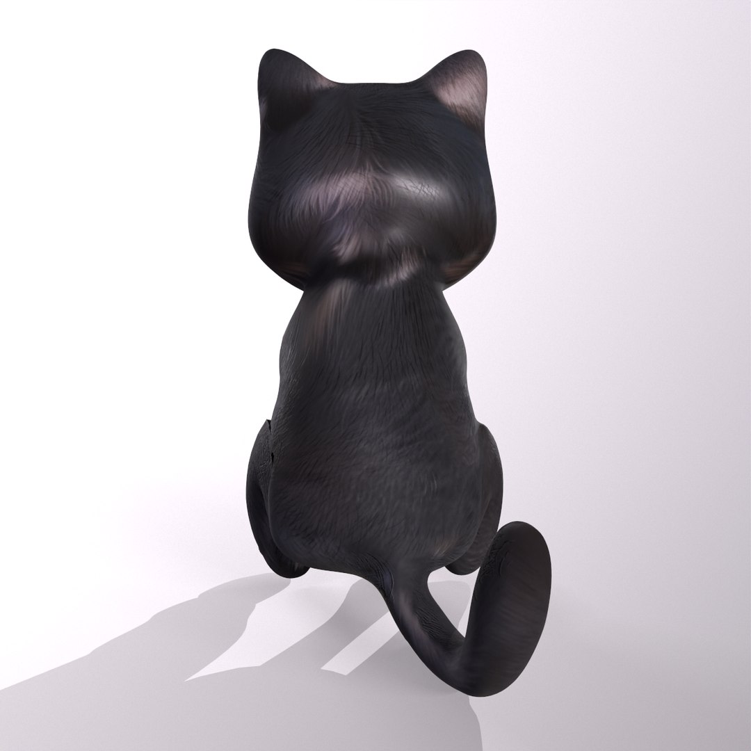 3D Model Cat Cartoon Animated - TurboSquid 2229556