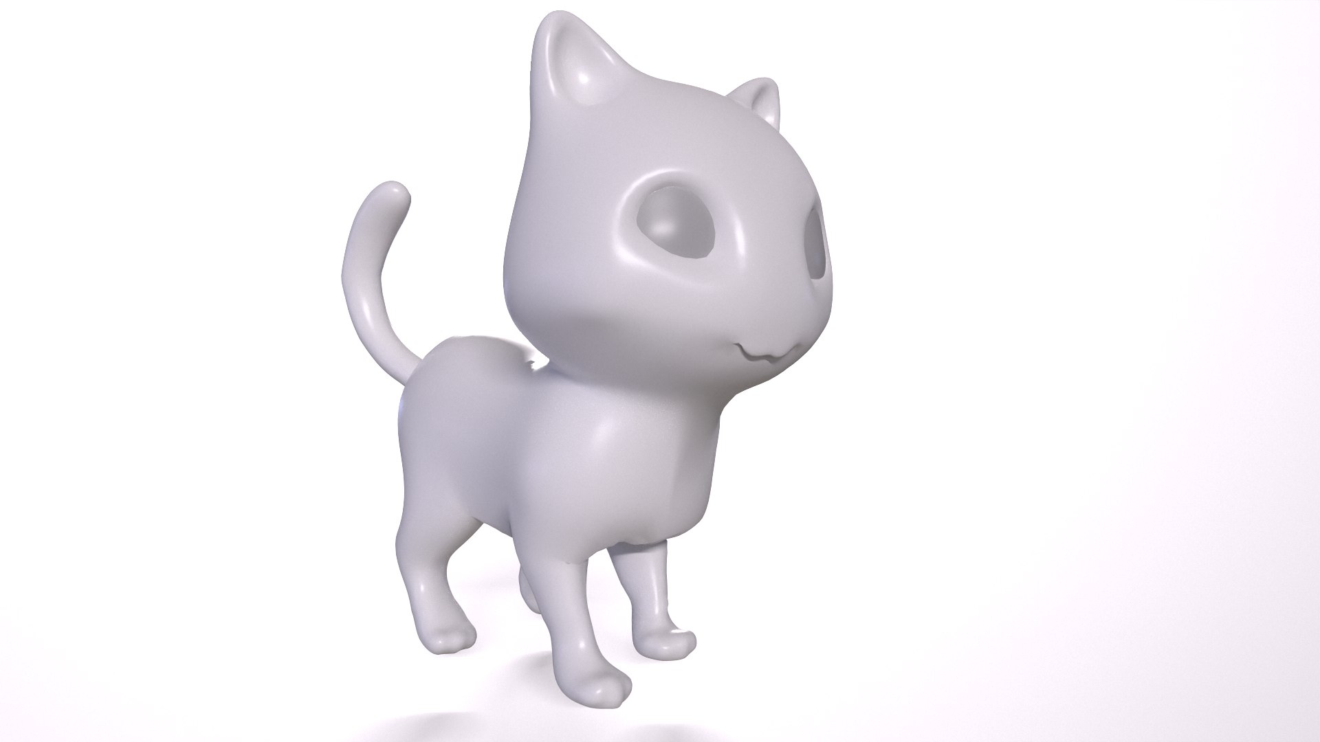 3D Model Cat Cartoon Animated - TurboSquid 2229556