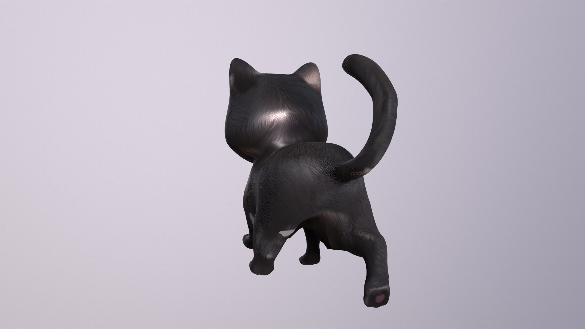 3D Model Cat Cartoon Animated - TurboSquid 2229556