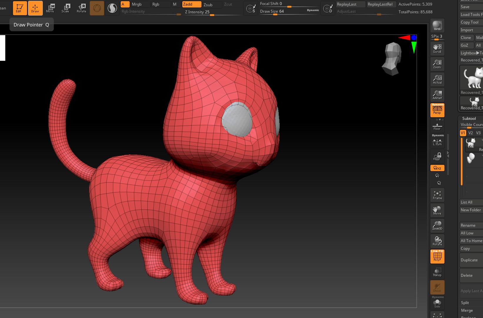 3D Model Cat Cartoon Animated - TurboSquid 2229556