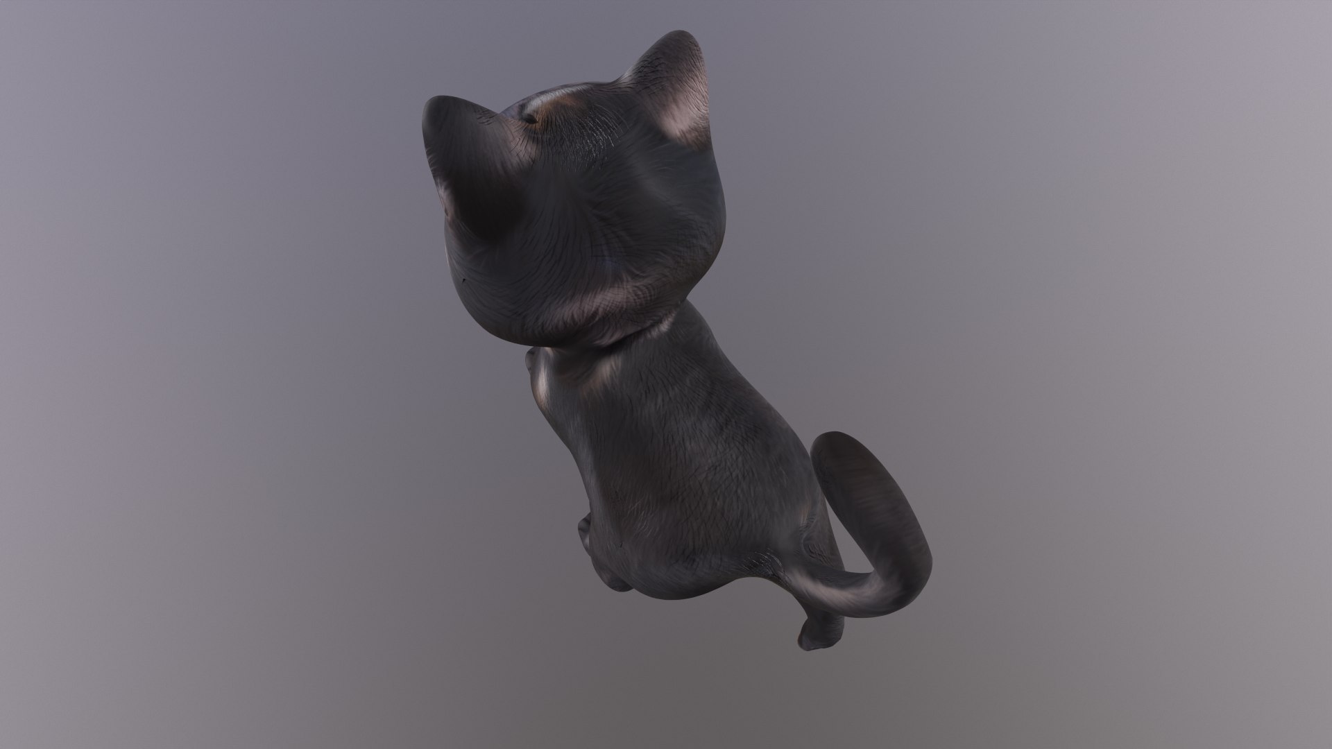 3D Model Cat Cartoon Animated - TurboSquid 2229556