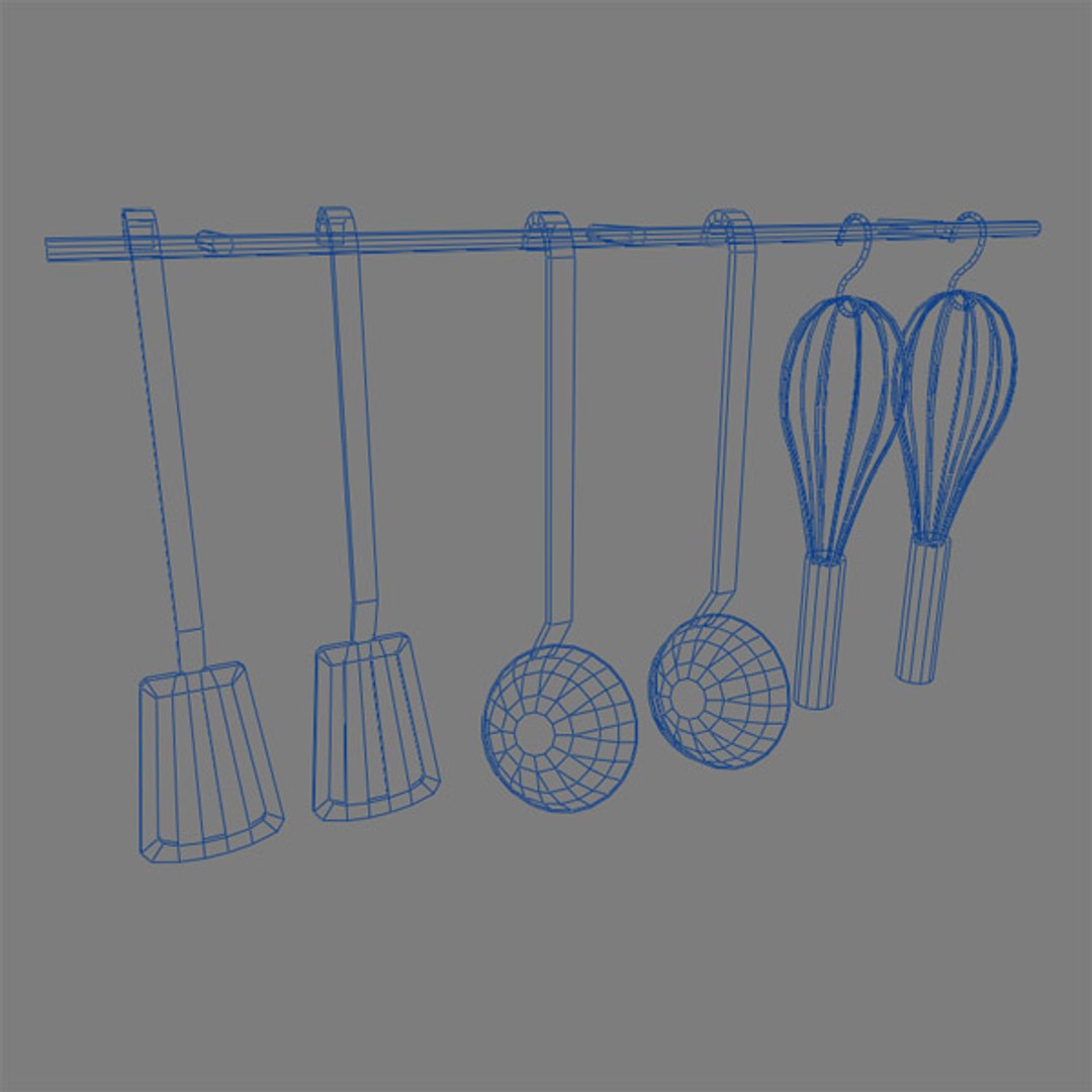 Kitchen Utensils 3d Model