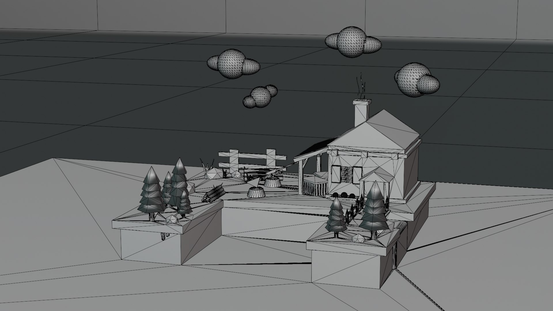 Isometric House Low Poly 3D Model - TurboSquid 1864782