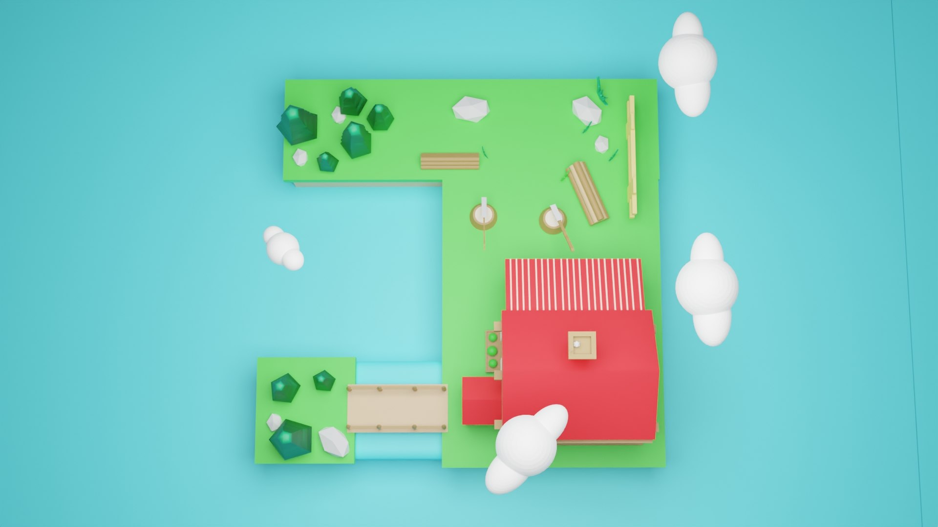 Isometric House Low Poly 3D Model - TurboSquid 1864782