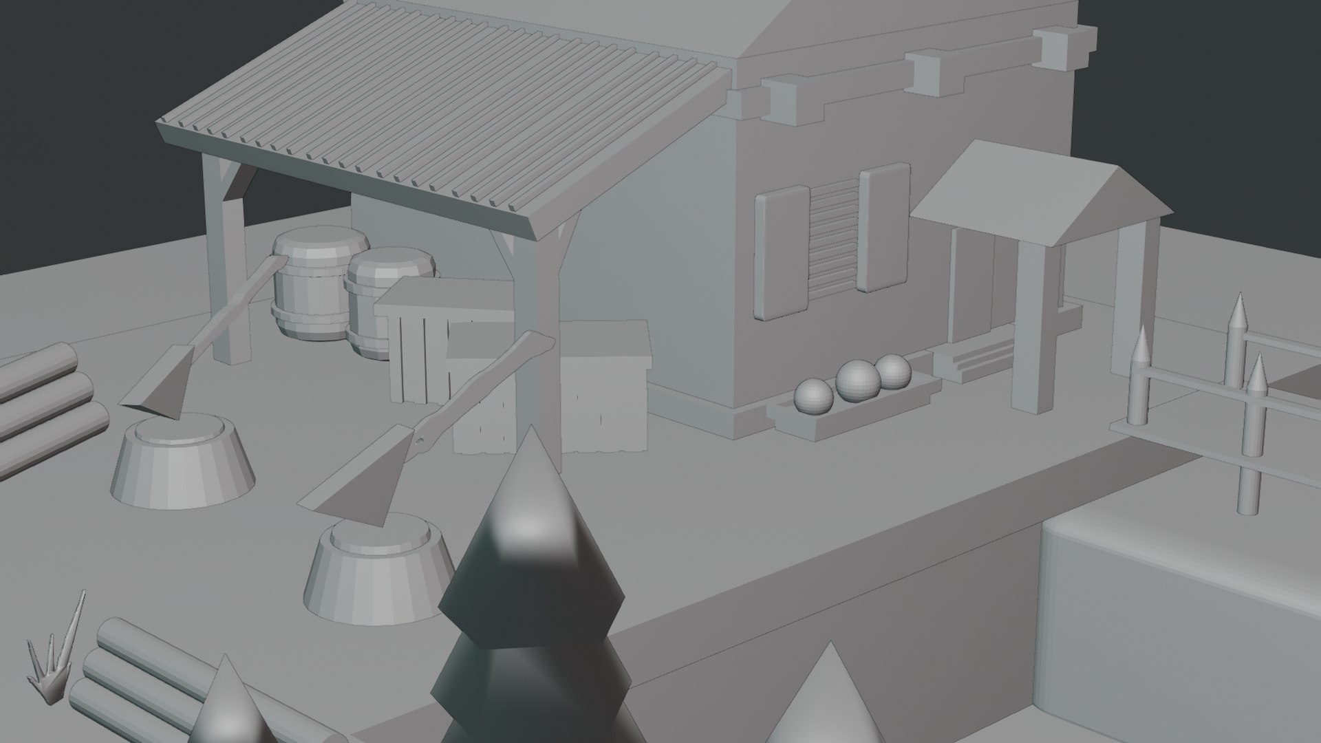 Isometric House Low Poly 3D Model - TurboSquid 1864782