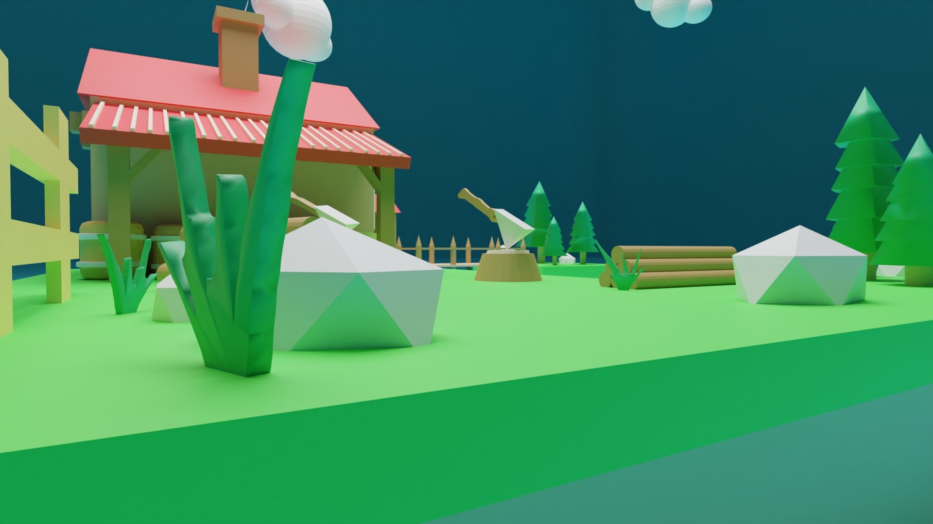 Isometric House Low Poly 3D Model - TurboSquid 1864782