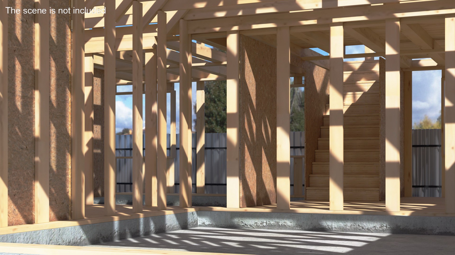 3D Framed House Construction - TurboSquid 2264695