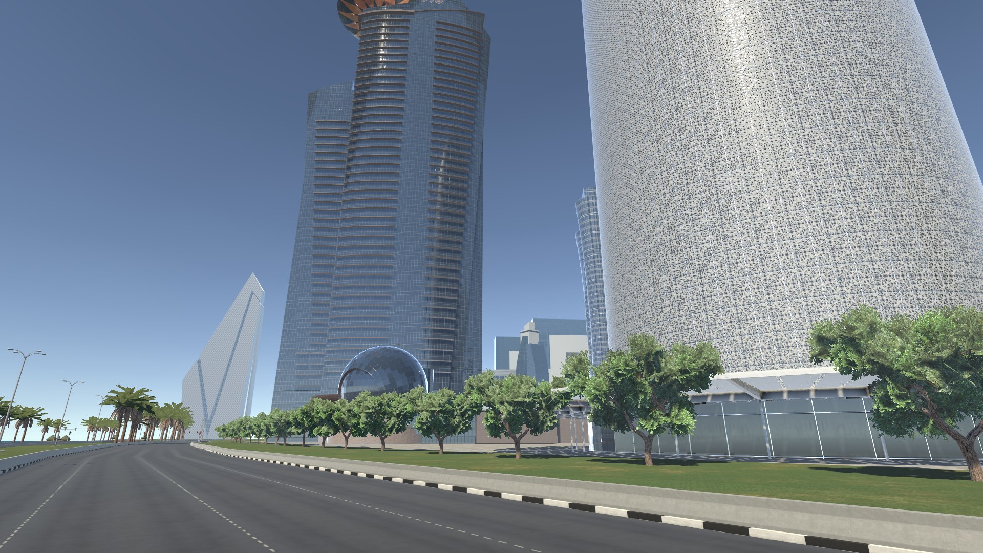 Real-time City Scene Doha 3D Model - TurboSquid 1664462