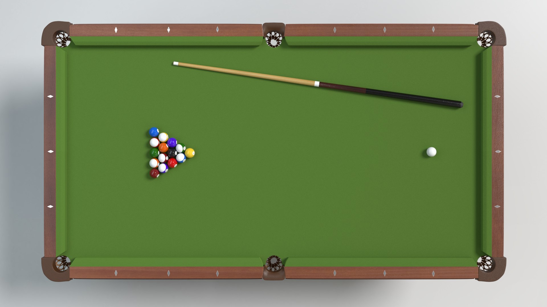 3D Model Pool Table - TurboSquid 1516389