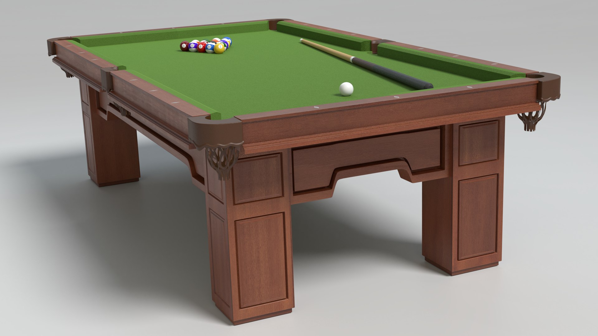 3D Model Pool Table - TurboSquid 1516389