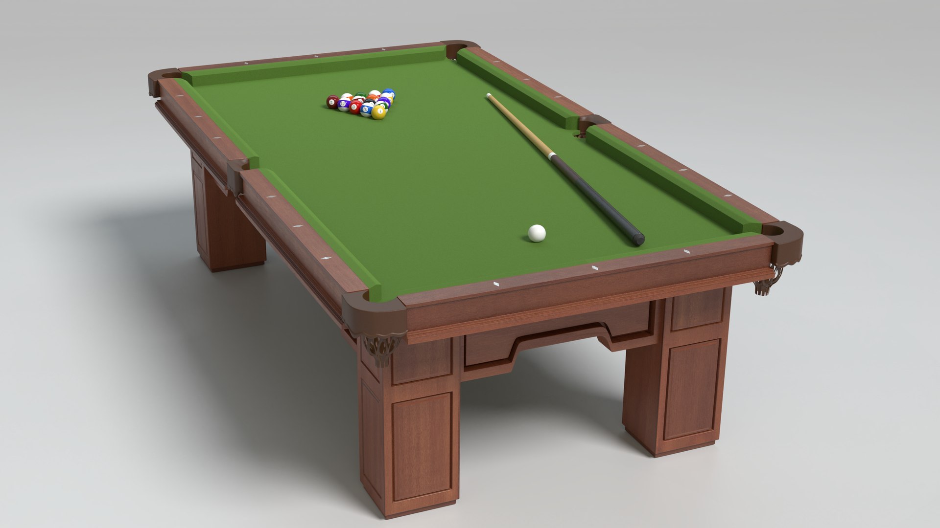3D Model Pool Table - TurboSquid 1516389