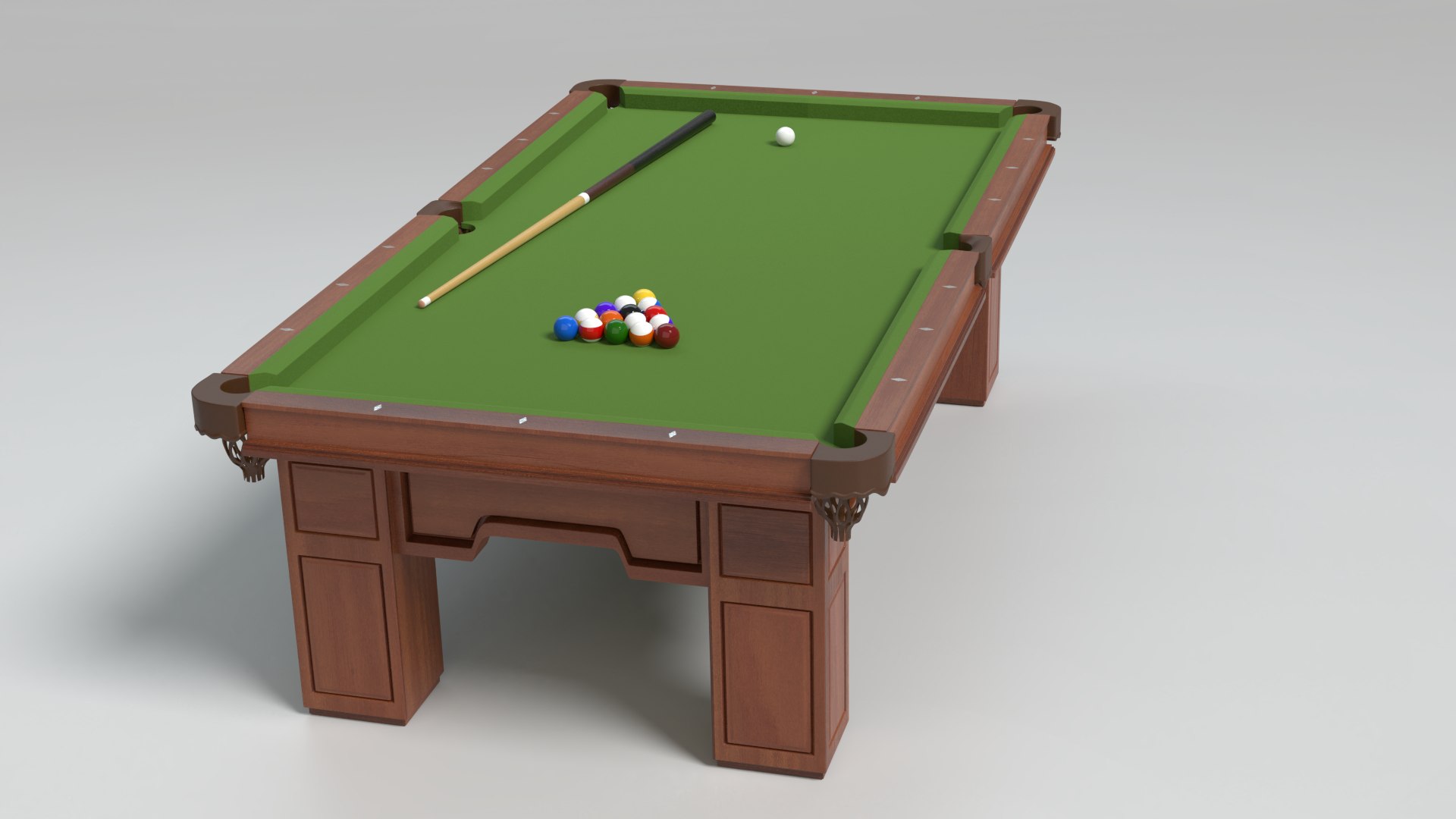 3D Model Pool Table - TurboSquid 1516389