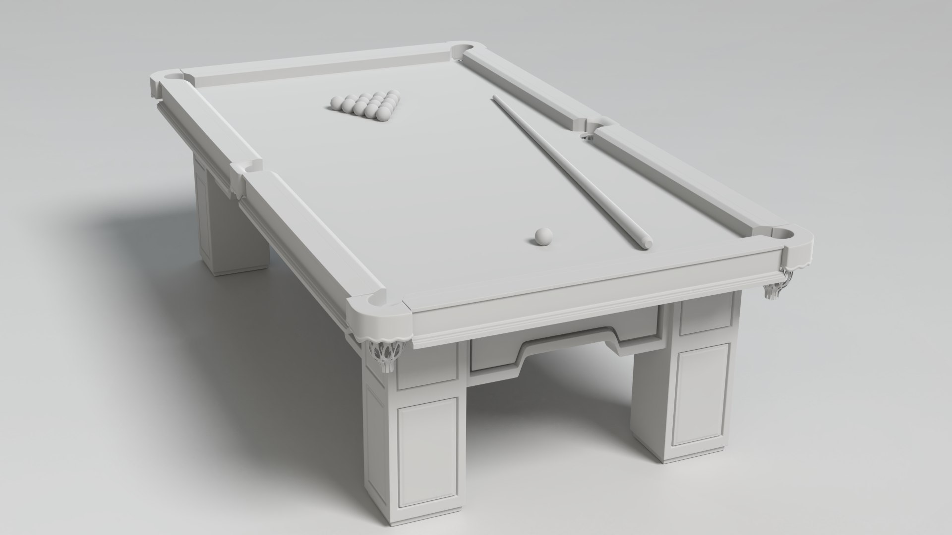 3D Model Pool Table - TurboSquid 1516389