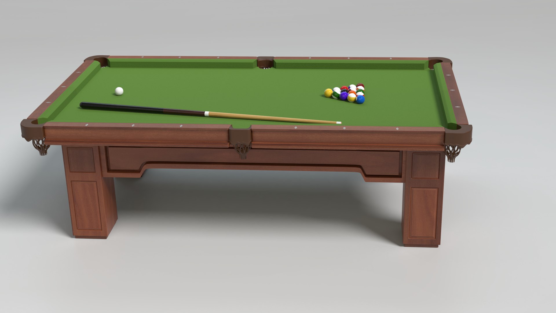 3D Model Pool Table - TurboSquid 1516389