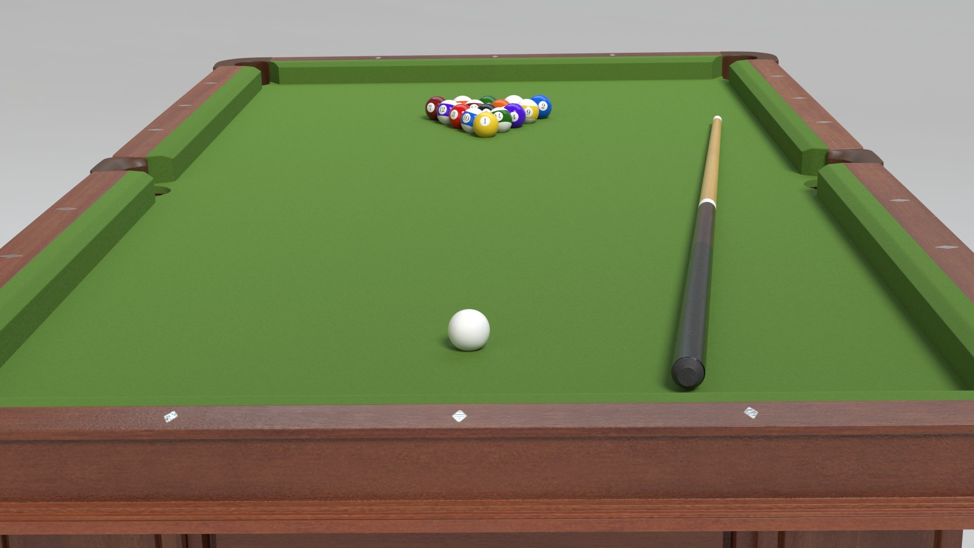 3D Model Pool Table - TurboSquid 1516389