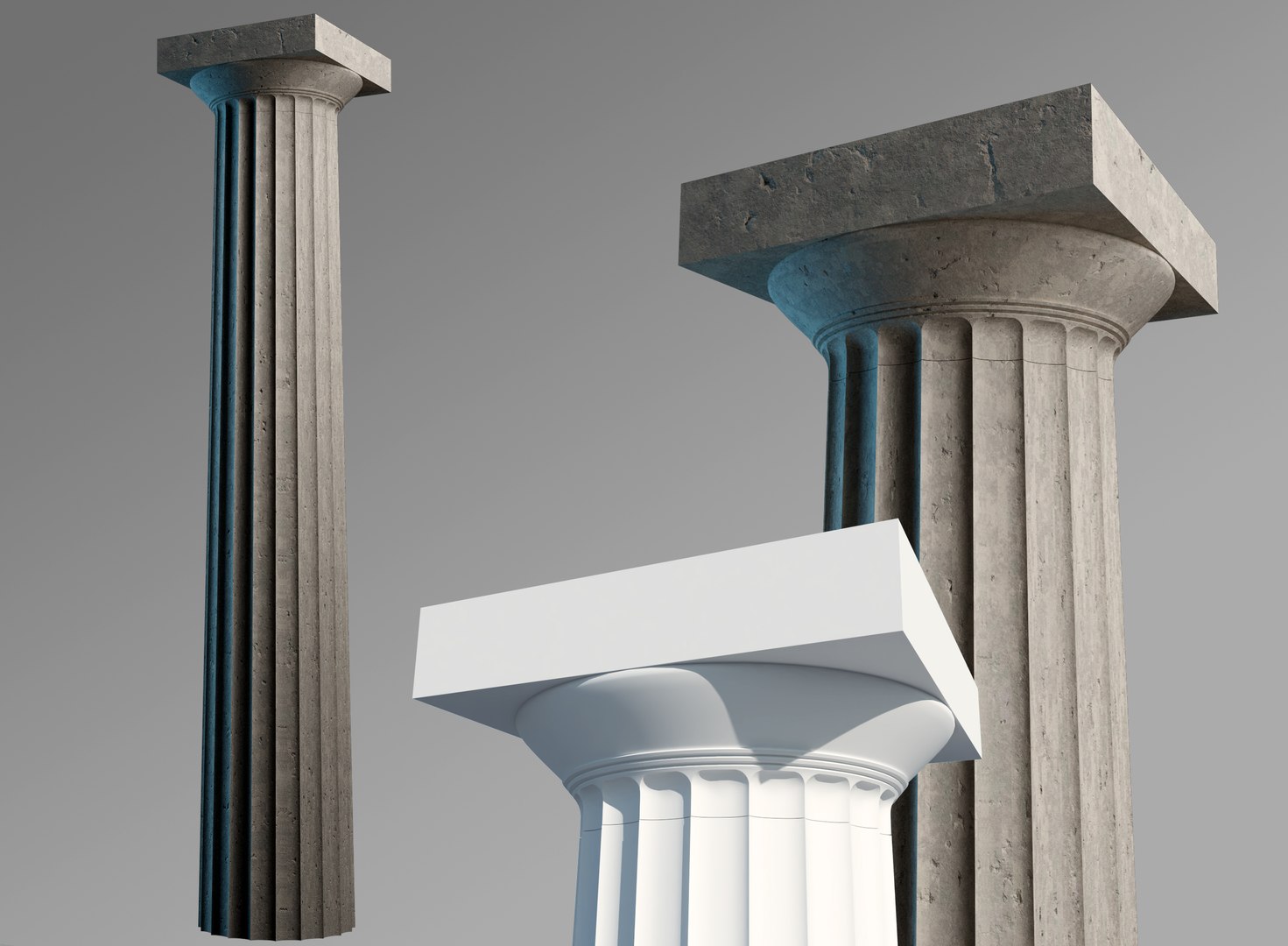3D Archaic Greek Doric Column - TurboSquid 2272616