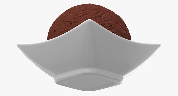 modelo 3d Ball Of Ice Cream Chocolate - TurboSquid 2024955