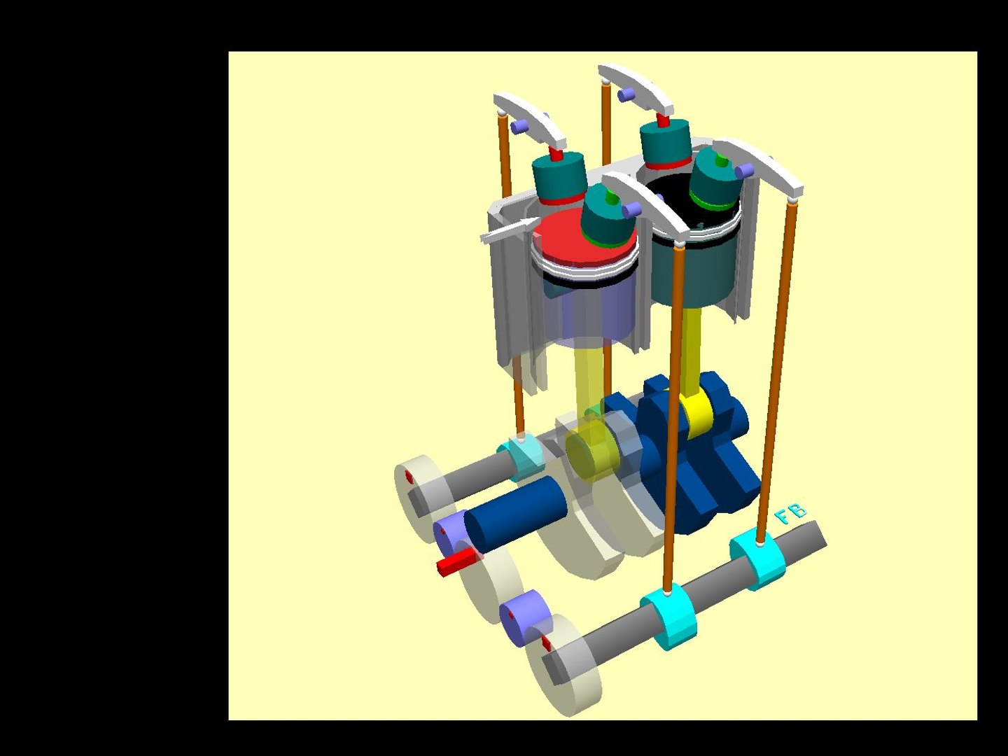 Strokes Engine Animation Avi 3d Model