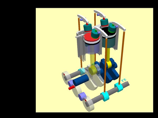 ANIMATED 4 STROKES ENGINE-AVI 3D 모델 - TurboSquid 250141
