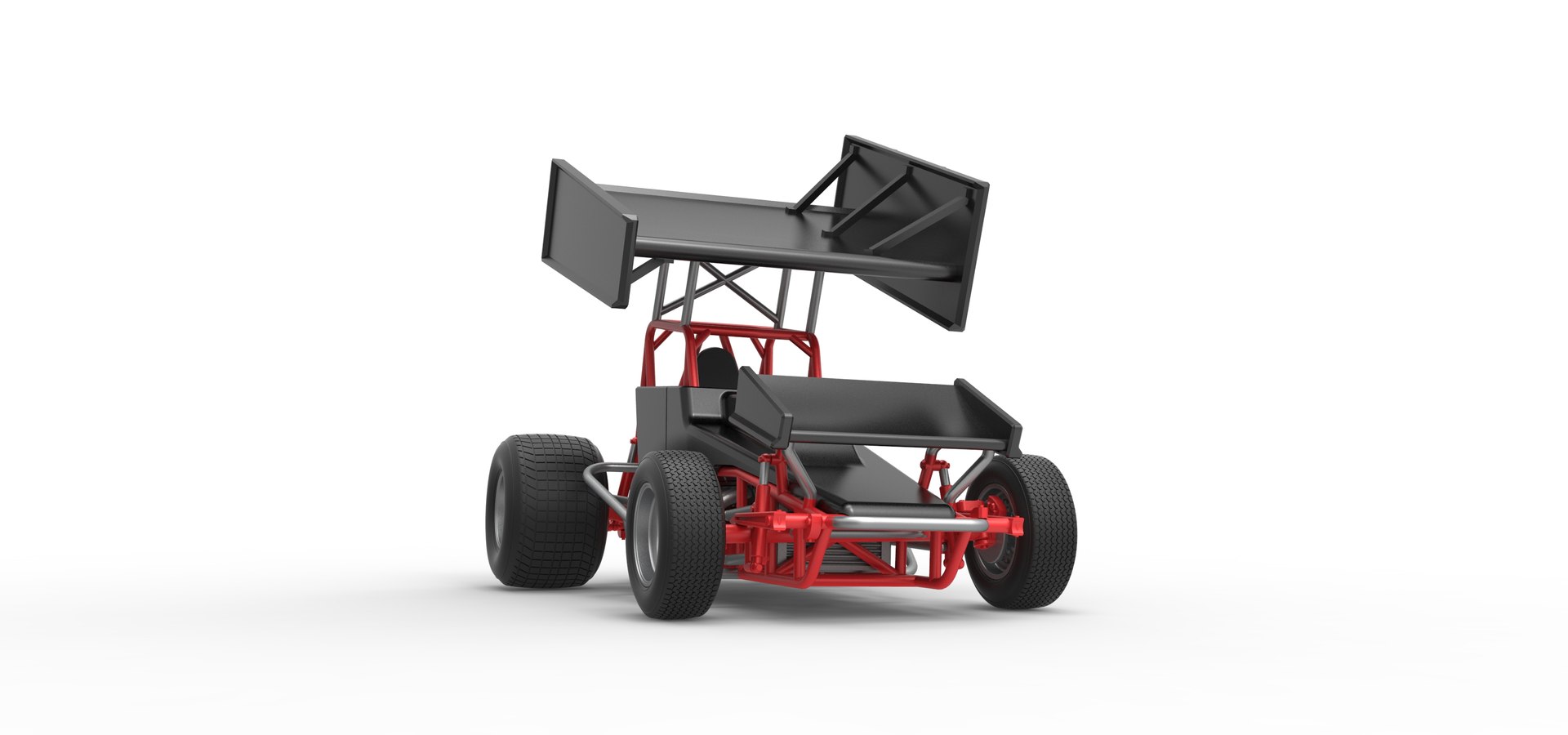 3D Diecast Vintage Winged Sprint car Scale 1 to 25 model - TurboSquid ...