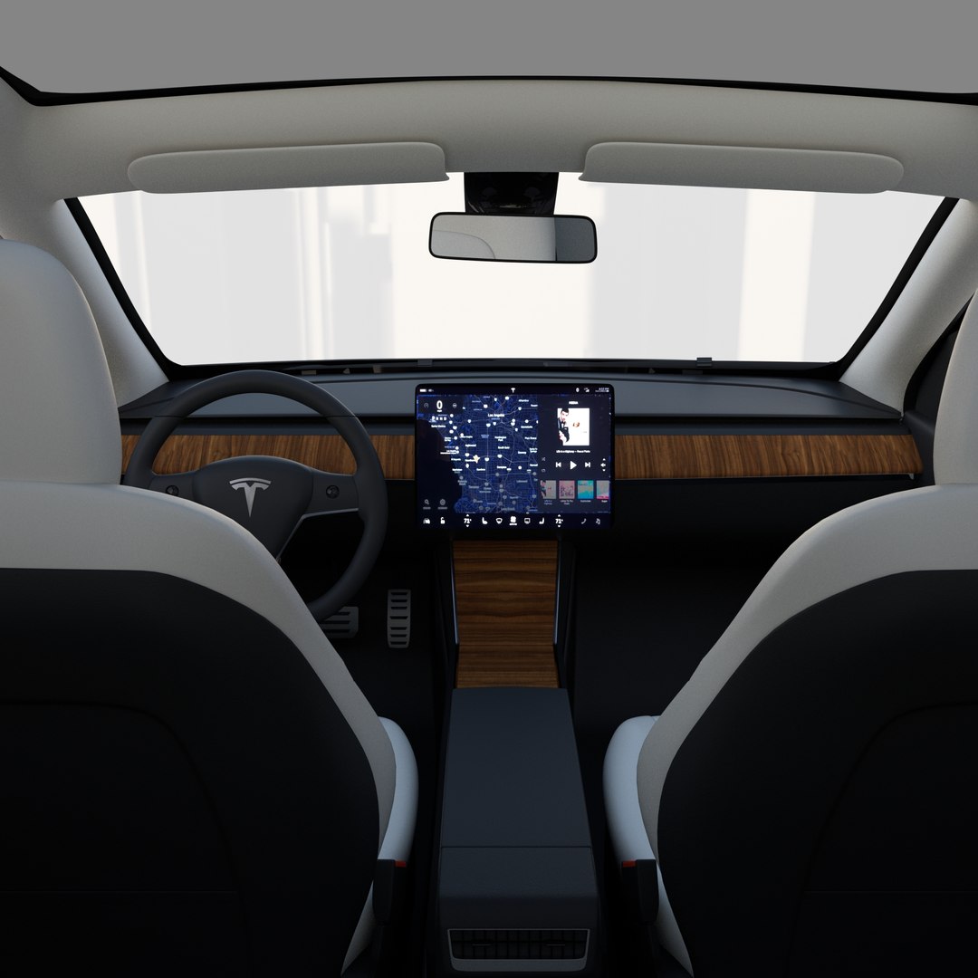3D tesla y interior - TurboSquid 1591857