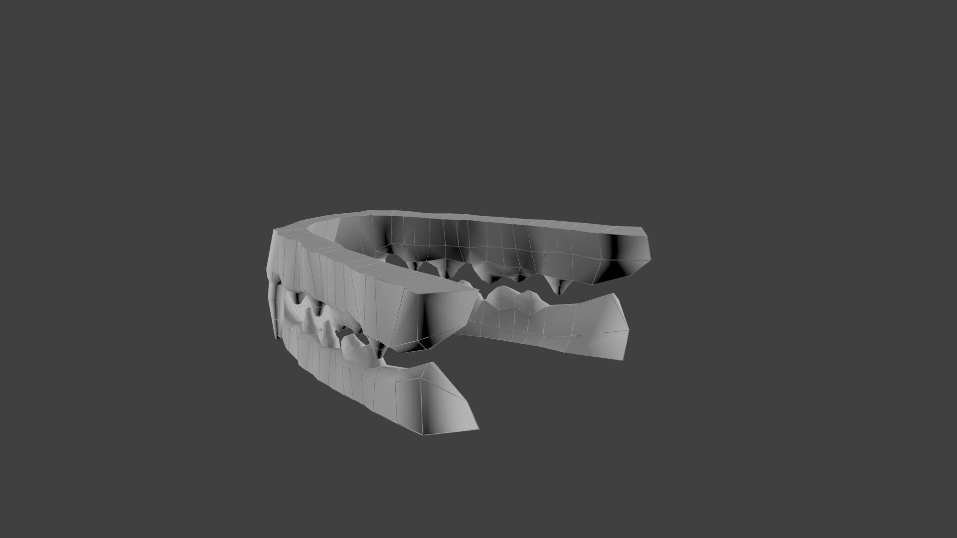 3D model low-poly teeth feline - TurboSquid 1380310