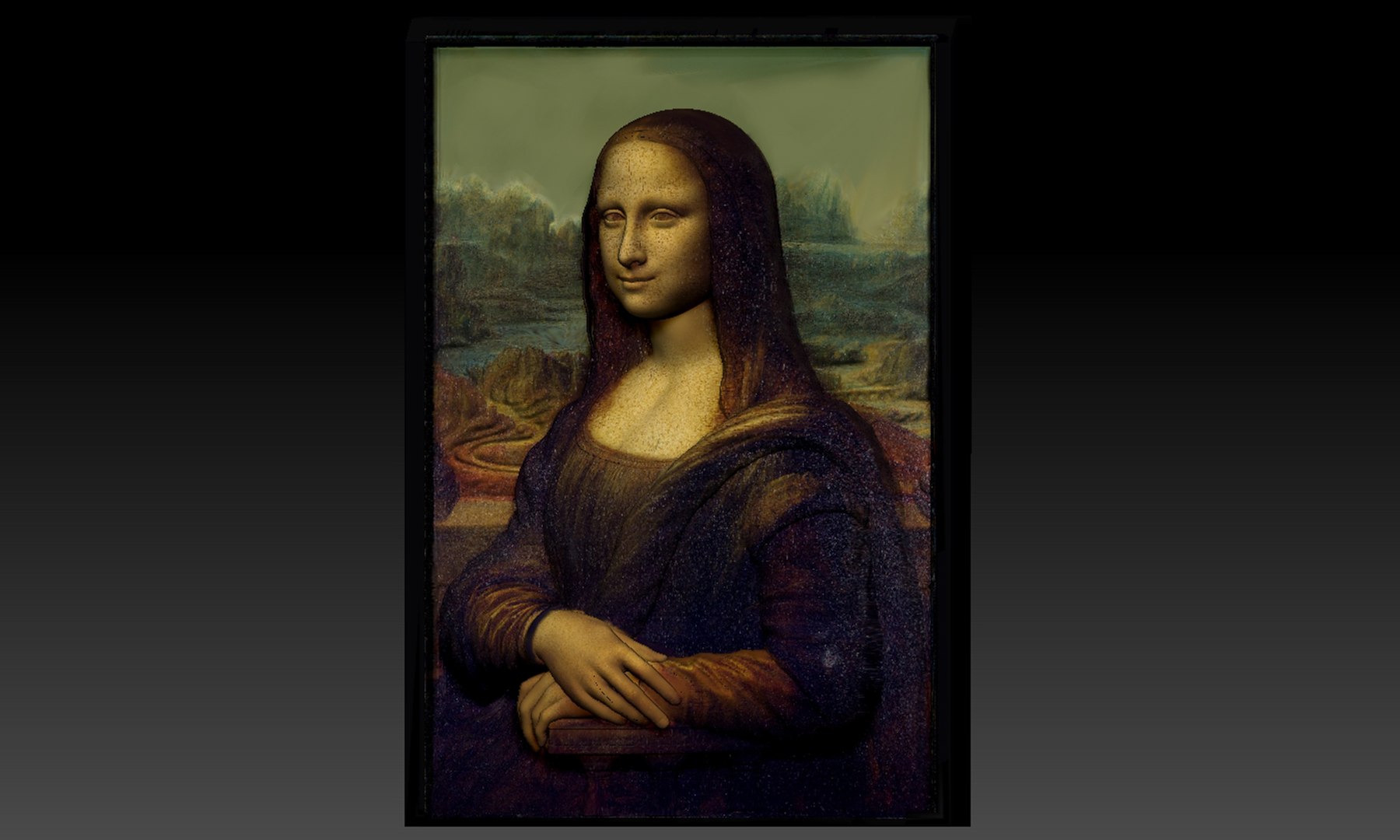 Mona Lisa By Leonardo Da Vinchi 3d Model Relief Model - TurboSquid 2317154
