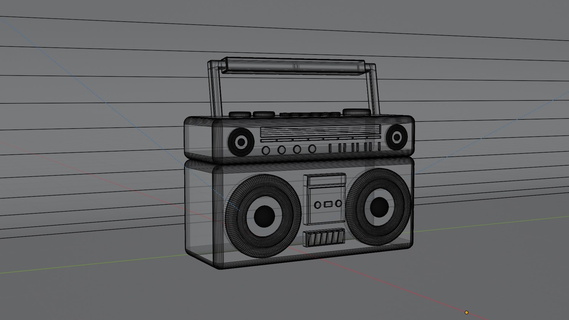 3D Boombox Stereo Colorful Model model - TurboSquid 2054278