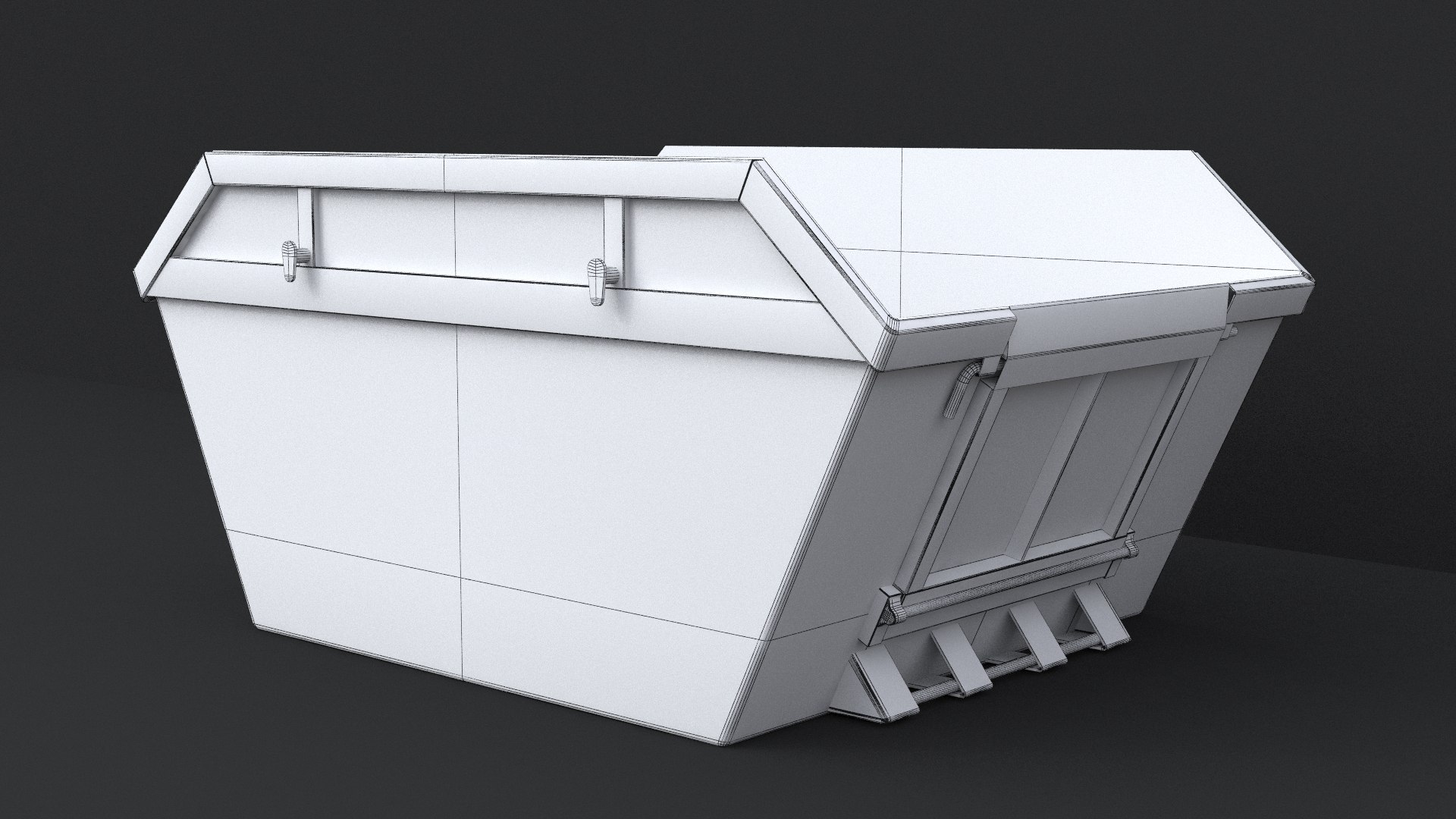 Skip Dumpster HD Model - TurboSquid 2110784