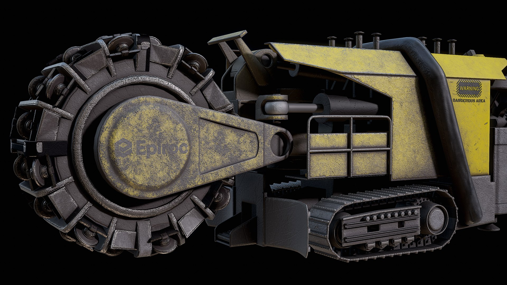 Mobile Miner Epiroc 40V Underground Edition PBR 3D model - TurboSquid 2058106