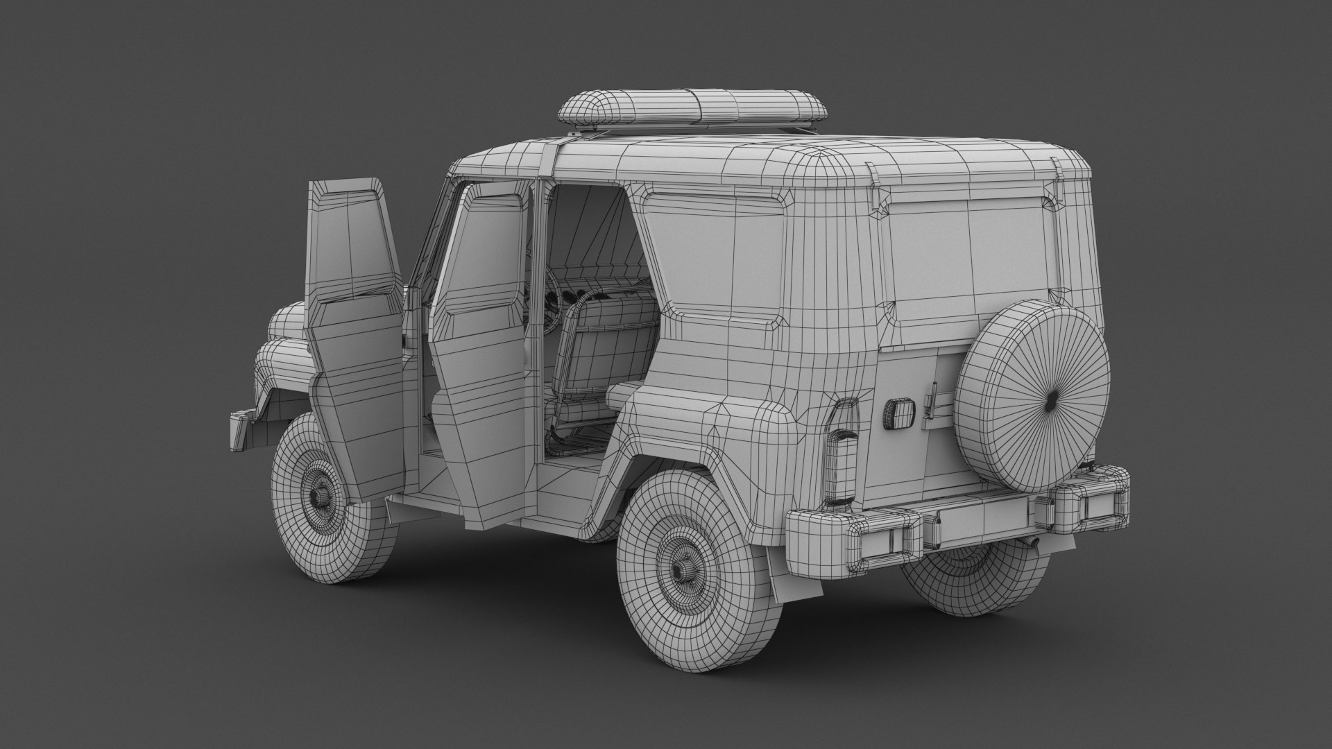 Uaz Model - TurboSquid 1690275