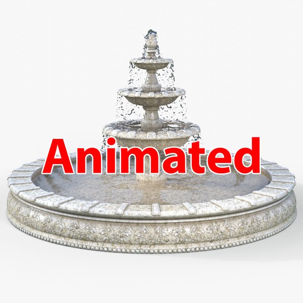 modelo 3d Fuente animada - TurboSquid 2087650