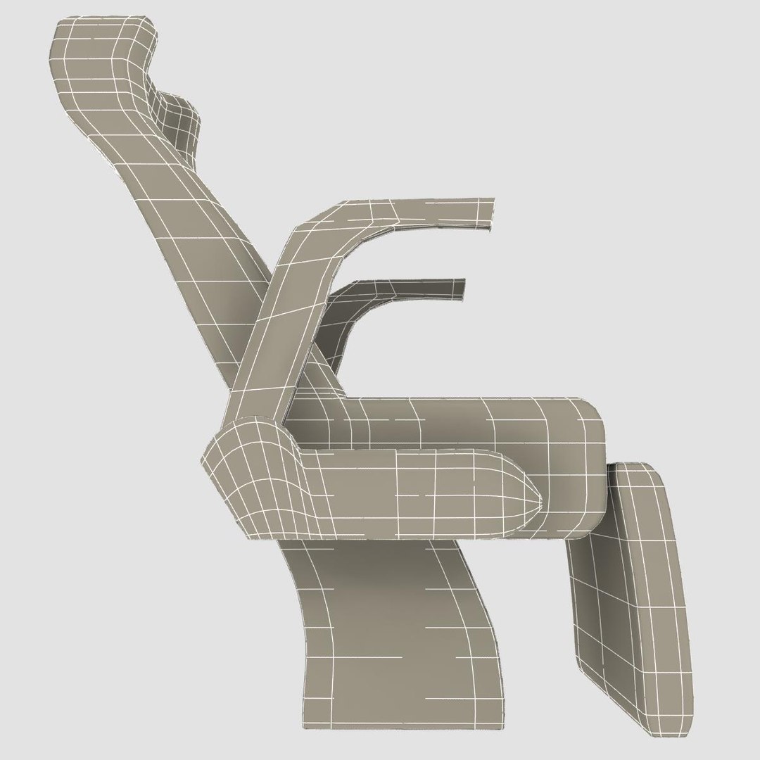 3d Model Luxury Coach Seat