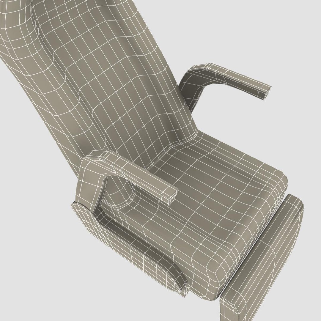 3d Model Luxury Coach Seat
