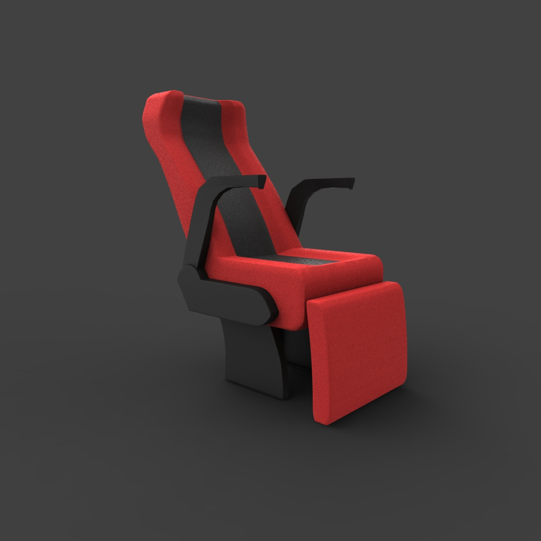 3d Model Luxury Coach Seat