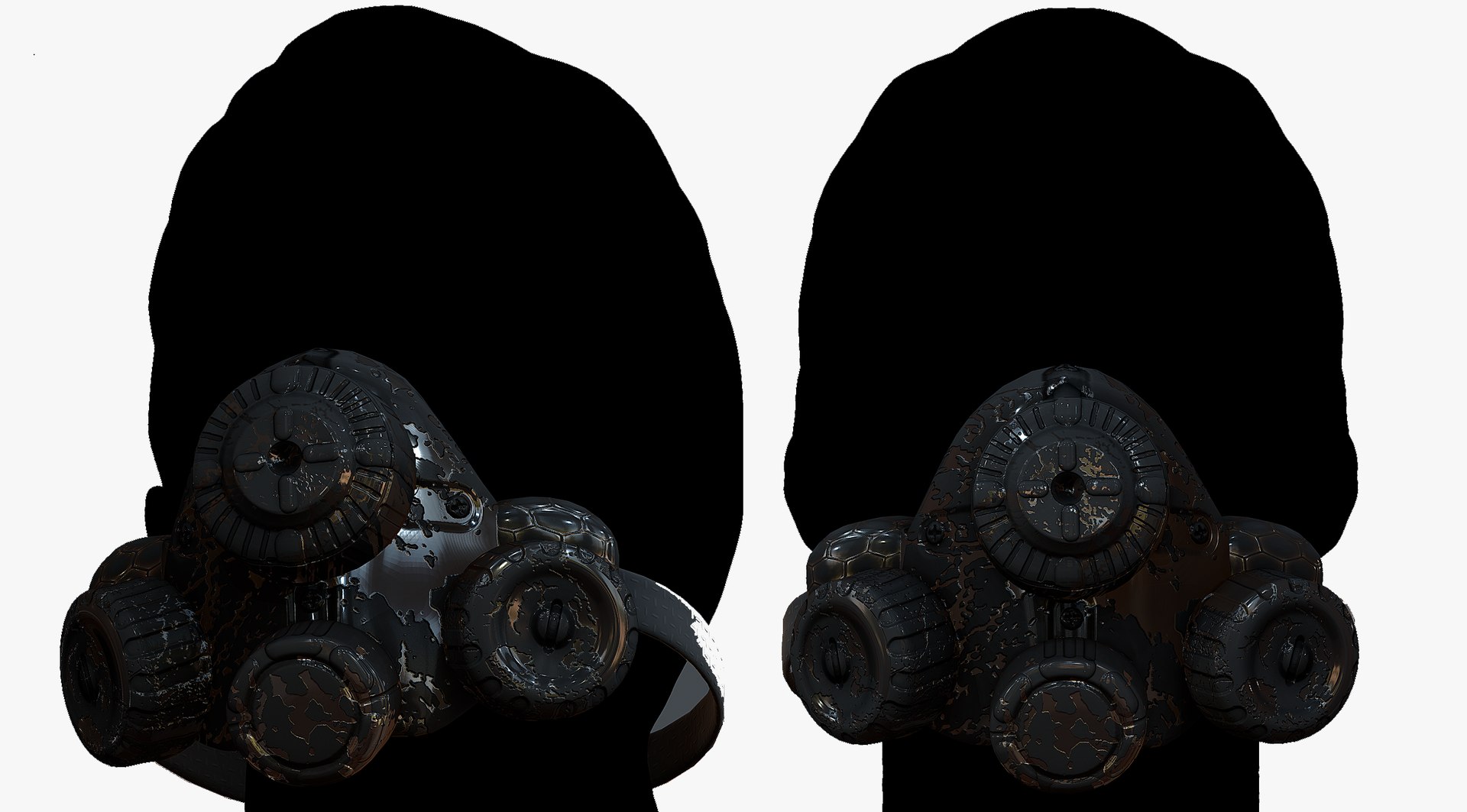 Gas mask 3D model - TurboSquid 1696993