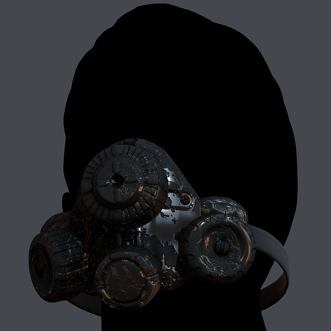 Gas mask 3D model - TurboSquid 1696993