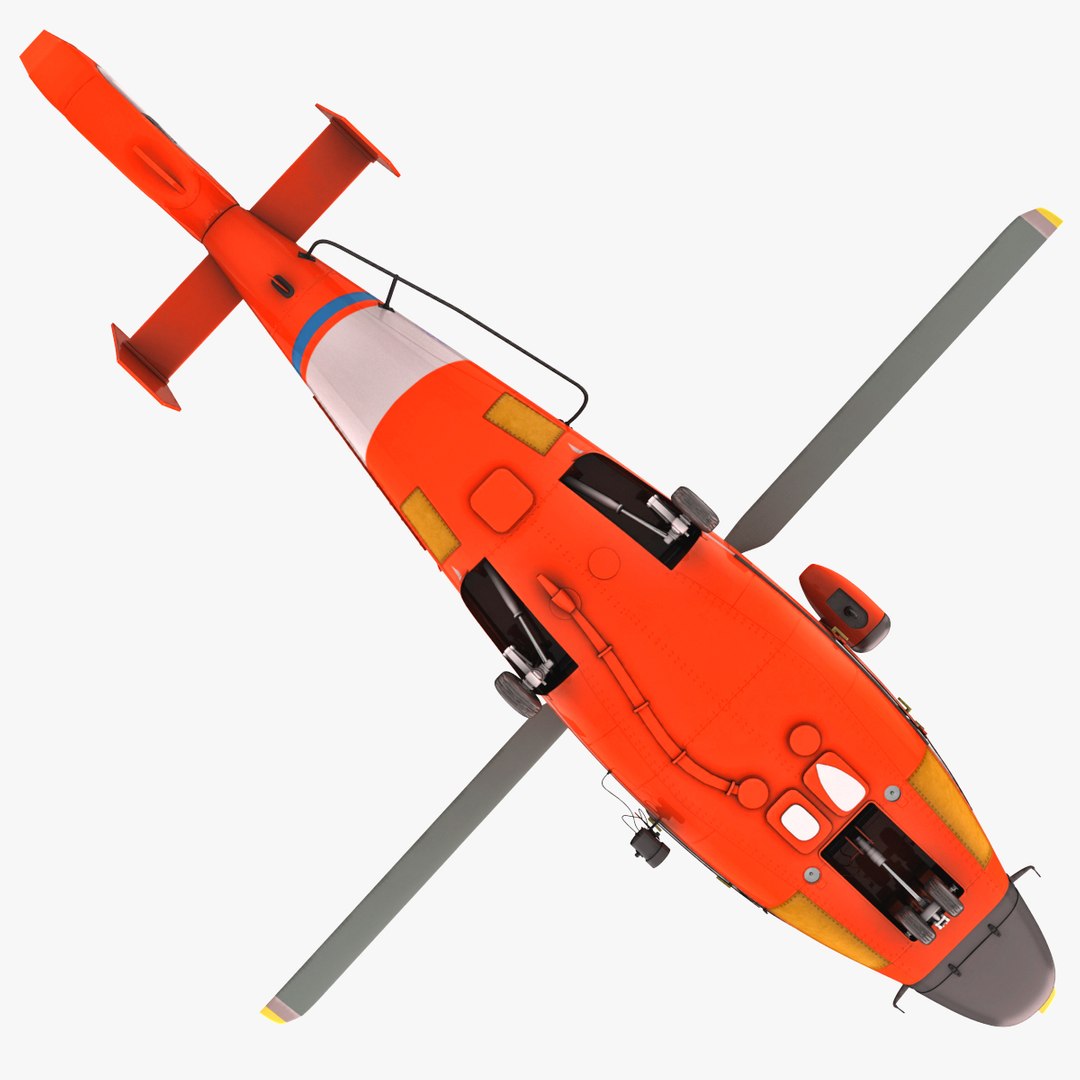 3d model search rescue helicopter eurocopter