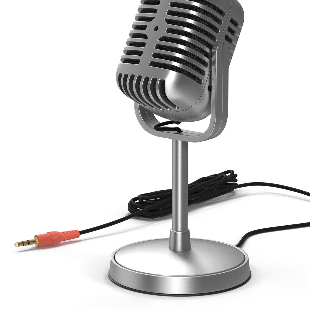 3d Model Classic Studio Microphone 3
