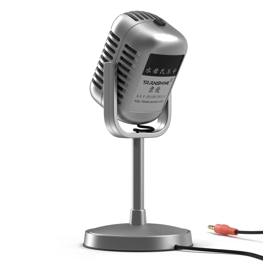 3d Model Classic Studio Microphone 3