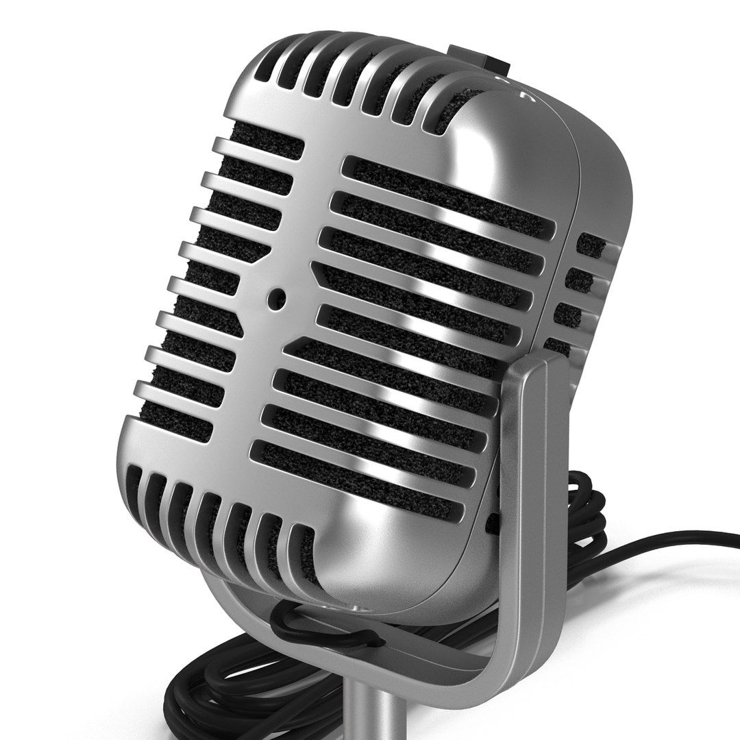 3d Model Classic Studio Microphone 3