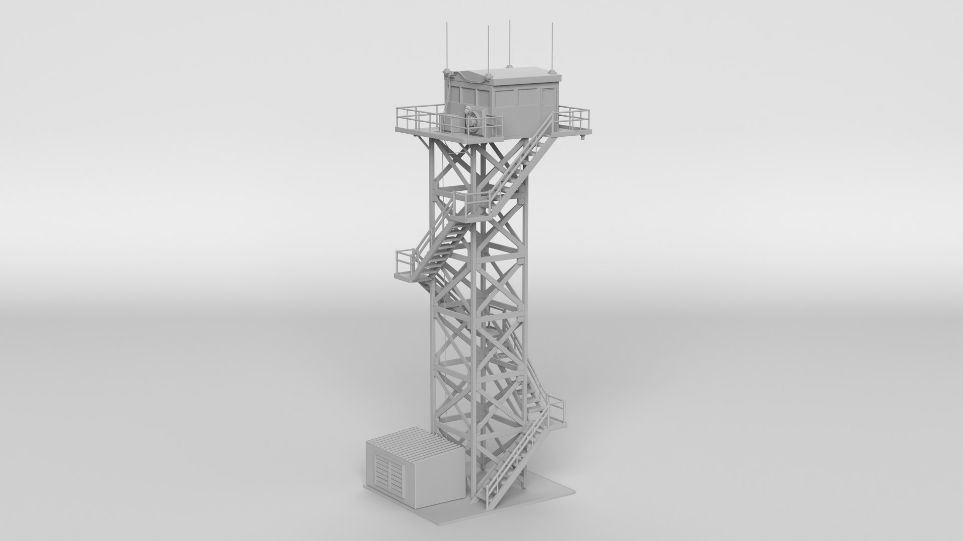 Watch Tower 3D Model - TurboSquid 1617705