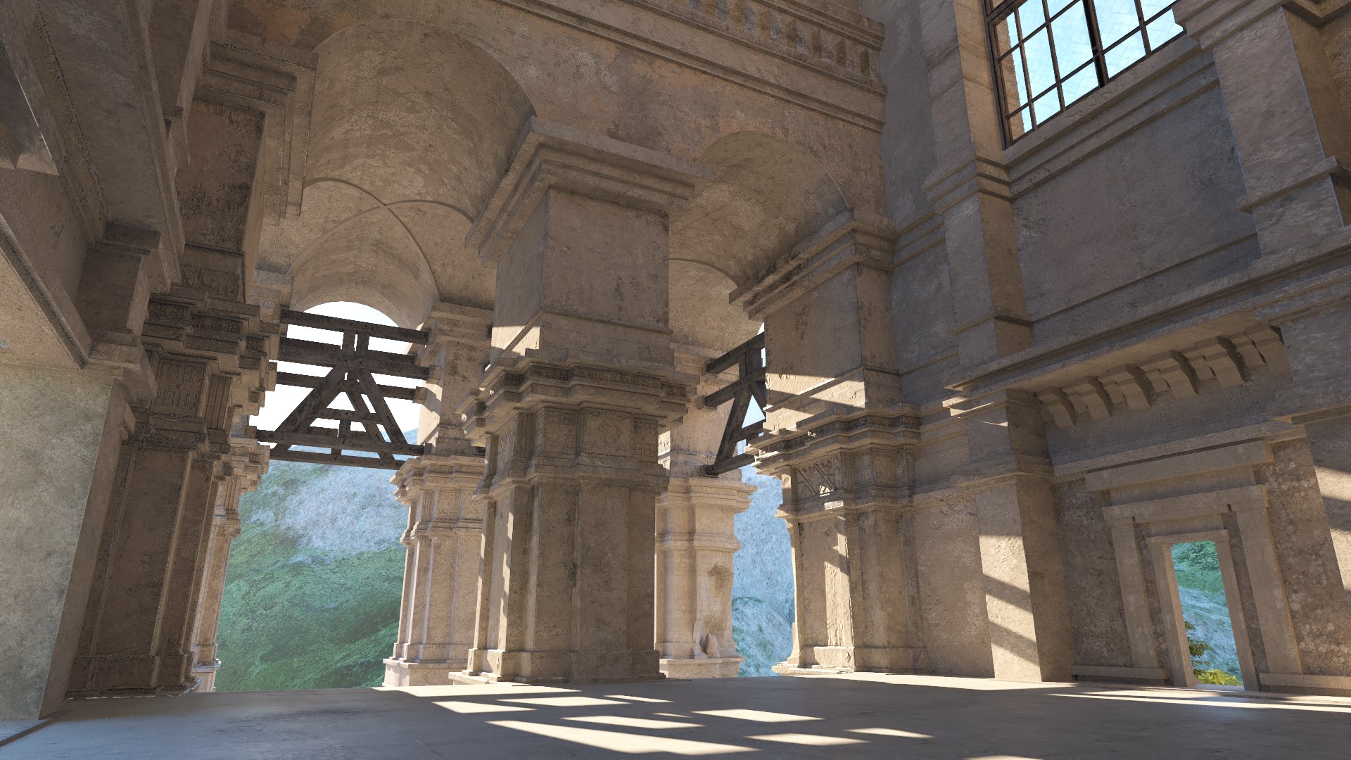 3D Abandoned Medieval City - TurboSquid 1600326