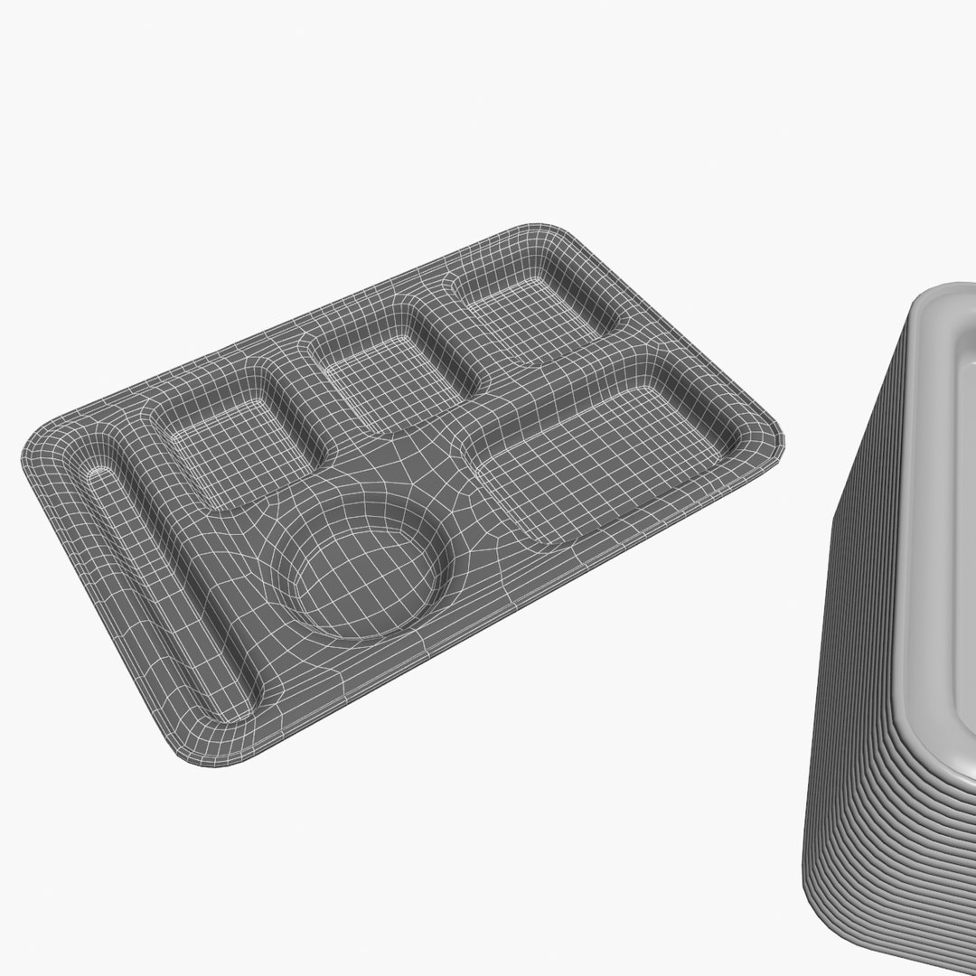 Meal Tray 3D Model - TurboSquid 1153460
