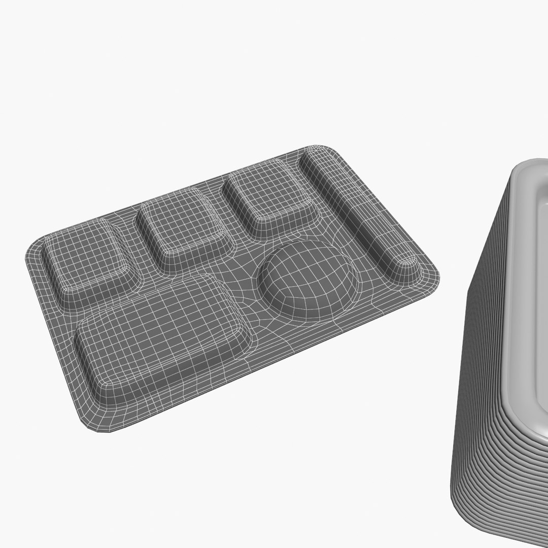 Meal Tray 3D Model - TurboSquid 1153460