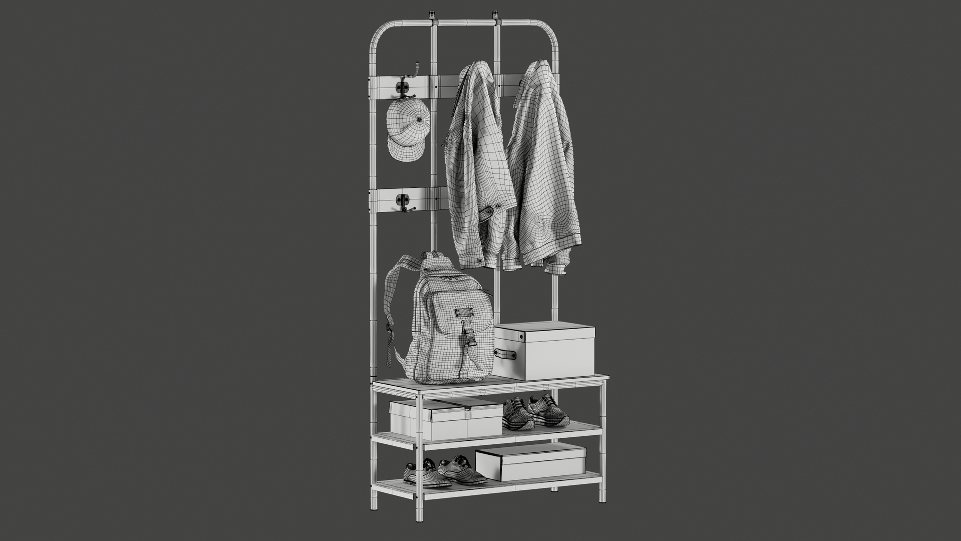 3D Mesh Wardrobe 2 - - TurboSquid 1637675